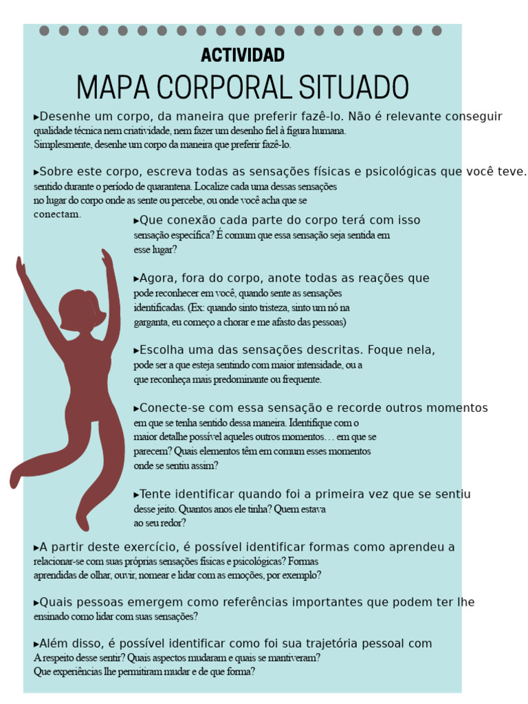 Atividade Mapa corporal | PDF