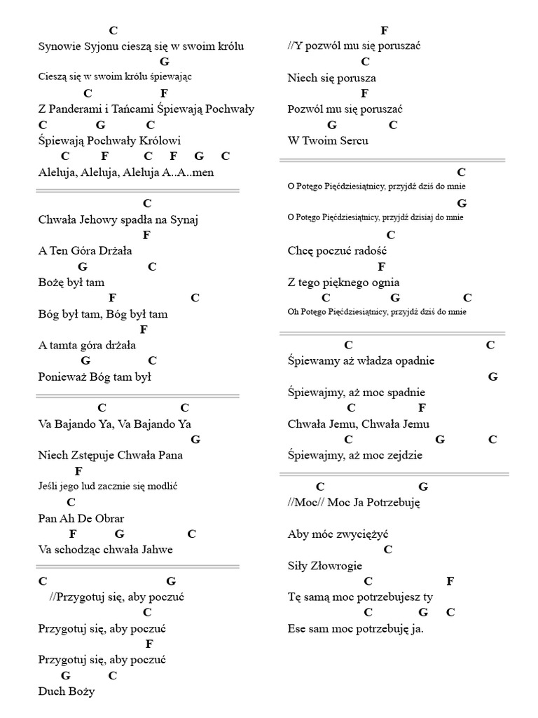 Chóry I Akordy | PDF