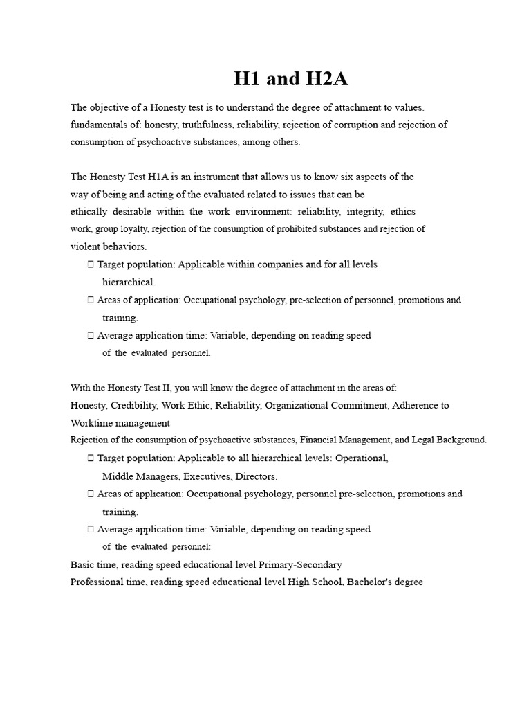 H1 and H2A | PDF