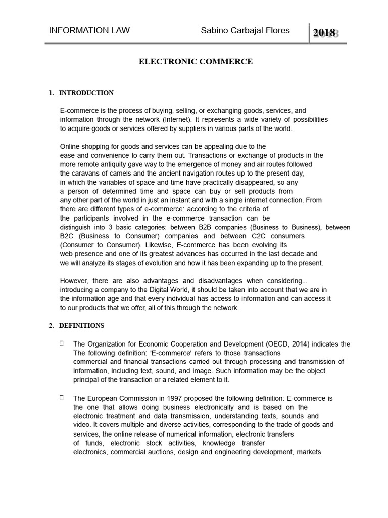 Monograph - Electronic Commerce | PDF | E Commerce | Internet