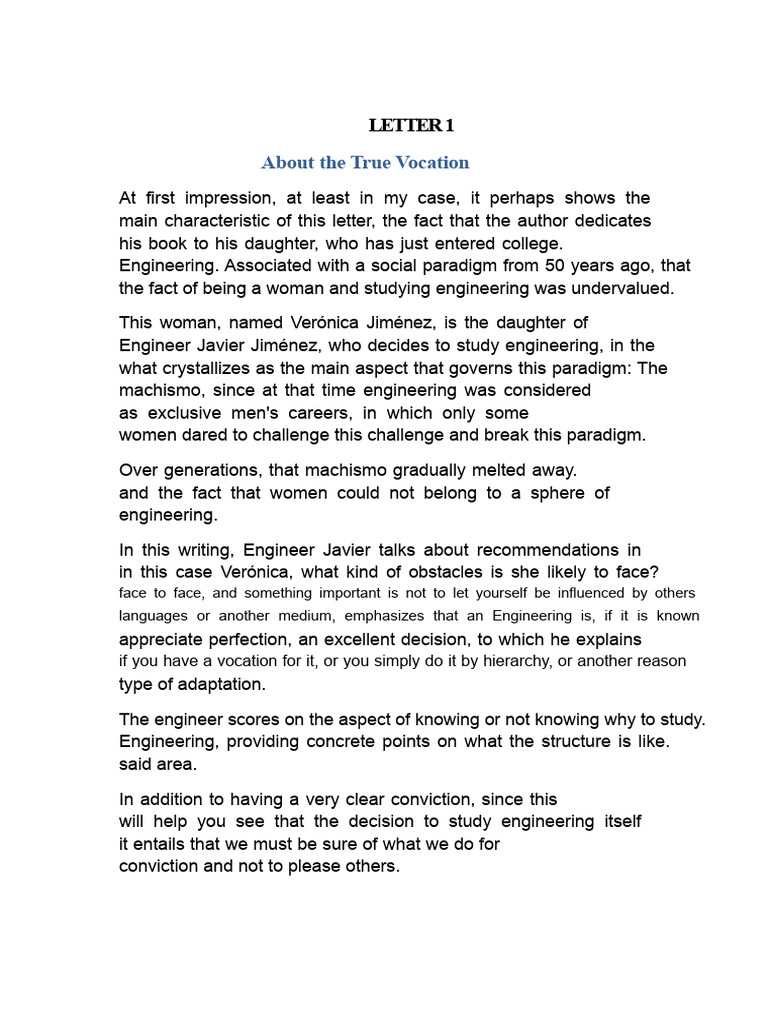 Letters To A Young Engineer | PDF | Knowledge | Engineering