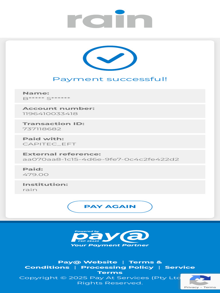 Rain Payments | PDF