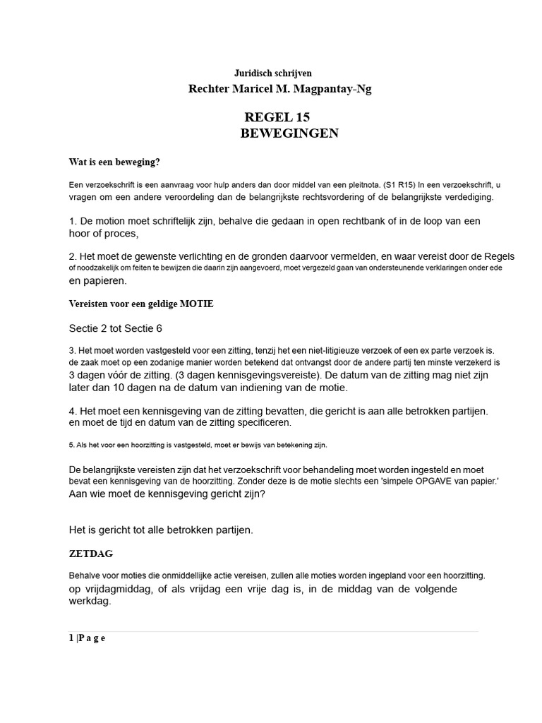 Hoe Verschillende Soorten Moties Te Schrijven (Filipijnen) | PDF