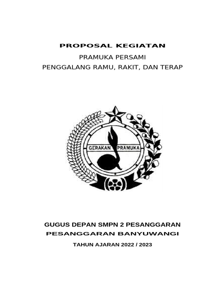 Proposal Persami Pramuka SMPN 2 2023 | PDF