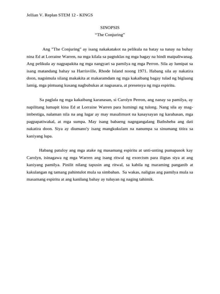 Sinopsis | PDF