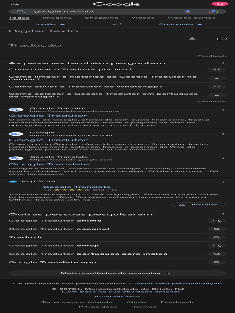 Google Tradutor - Pesquisa Google | PDF