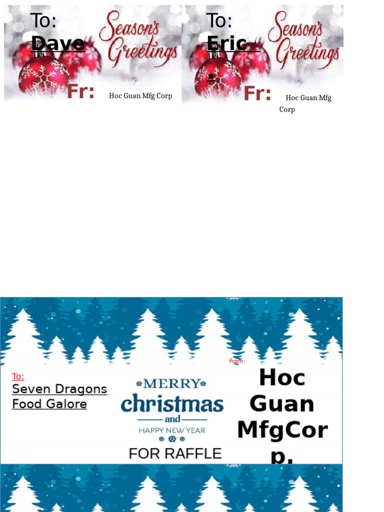 XMAS Gift Tag | PDF