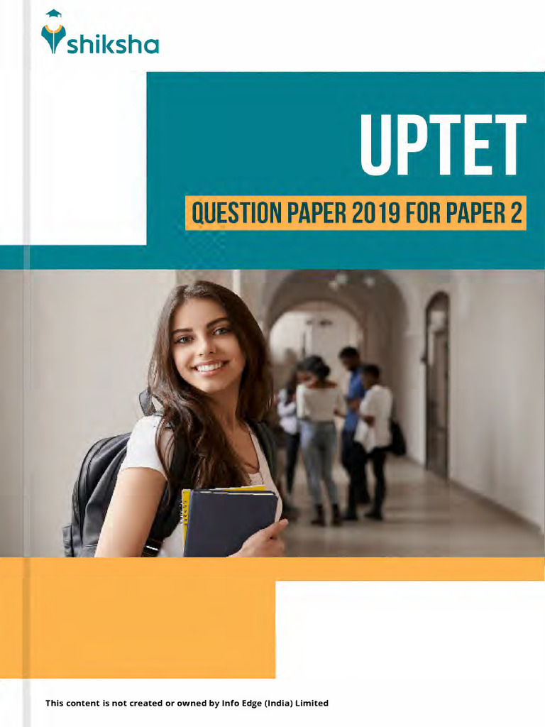 UPTET 2024 Question Paper PDF Download | PDF