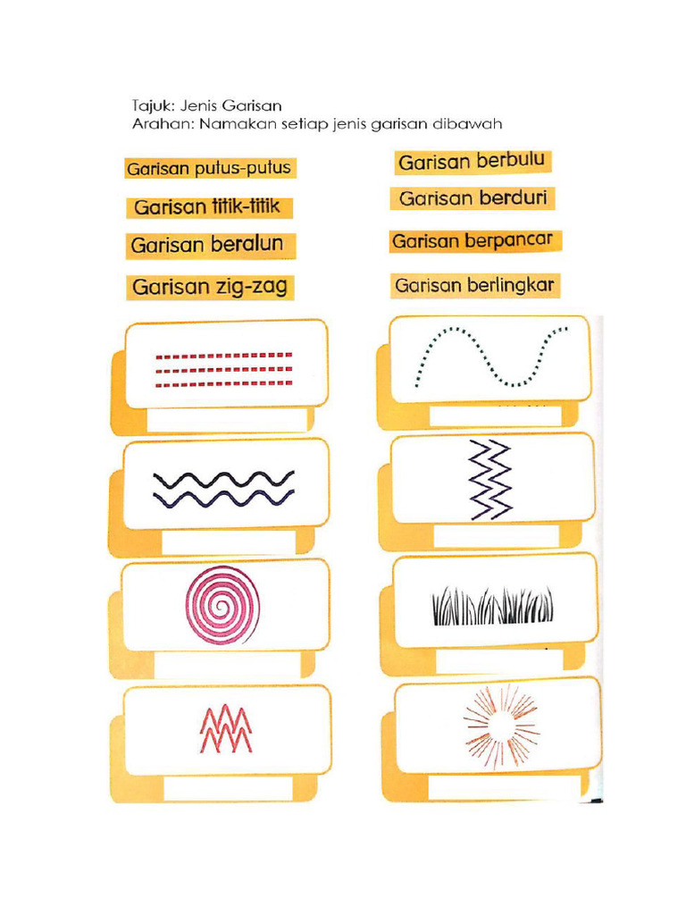 Latihan Jenis Garisan | PDF