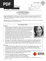 Eve Bunting: Author Study Unit Plan | PDF | Lesson Plan | Teachers