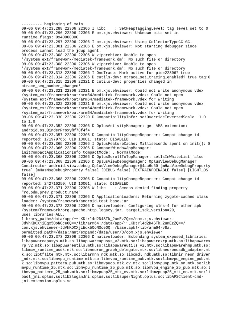 logcat-2025-09-06-09-47-39-748 | PDF | Software | Operating System Technology