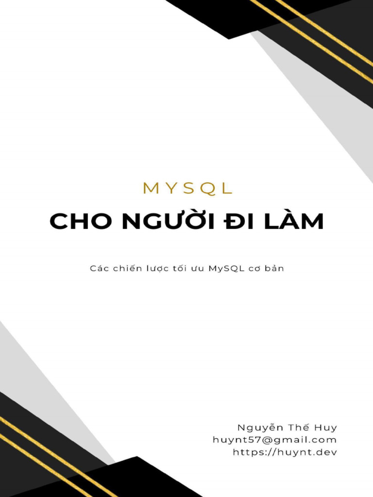 MySQL Cho Ngư I Đi Làm - 10!05!2024 | PDF