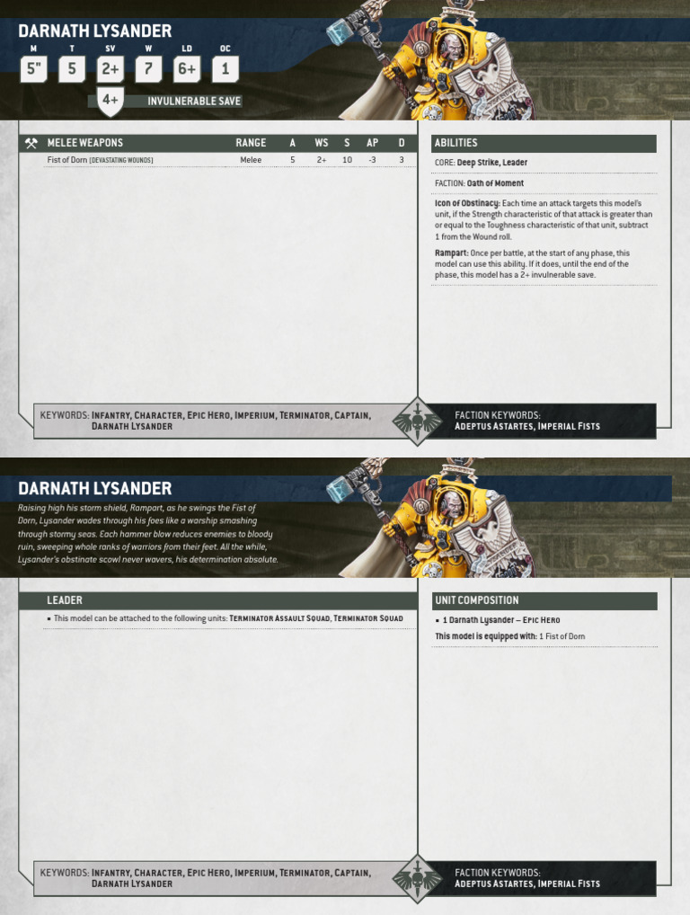 Darnath Lysander Datasheet Overview | PDF