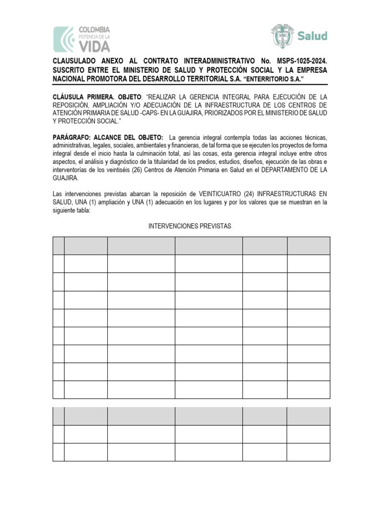 Clausulado Anexo Enterritorio Caps (1) . | PDF | Presupuesto | Business