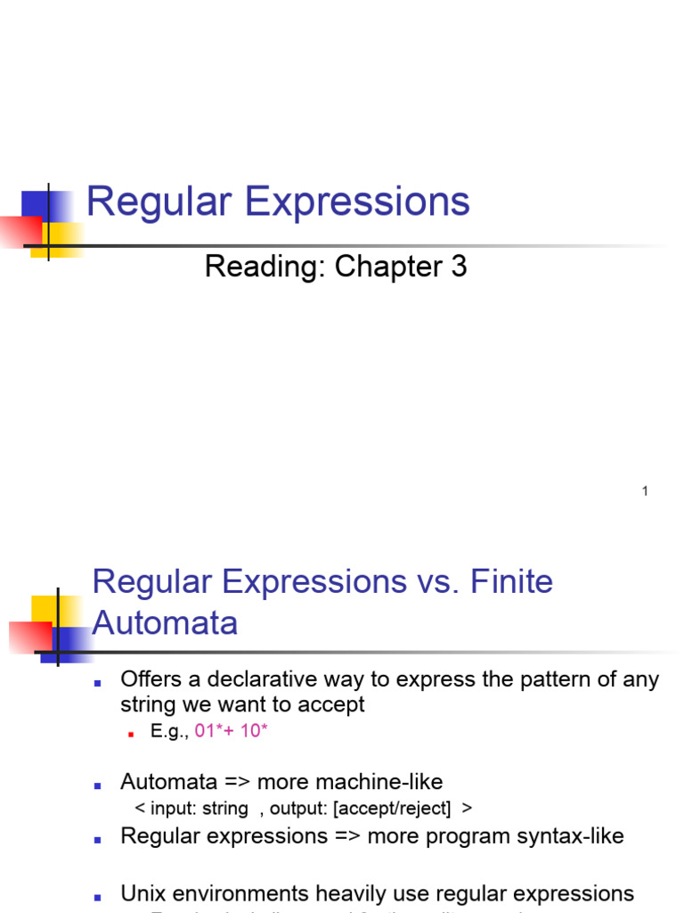RegularExpressions.pptx | PDF | Regular Expression | String (Computer Science)