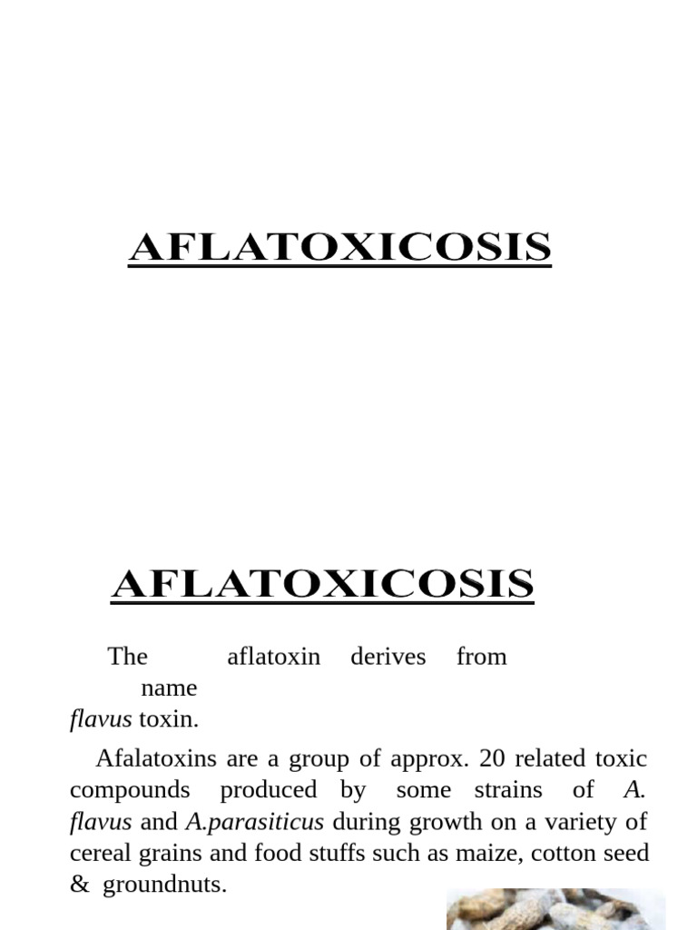 Aflatoxicosis and Degnala Disease | PDF
