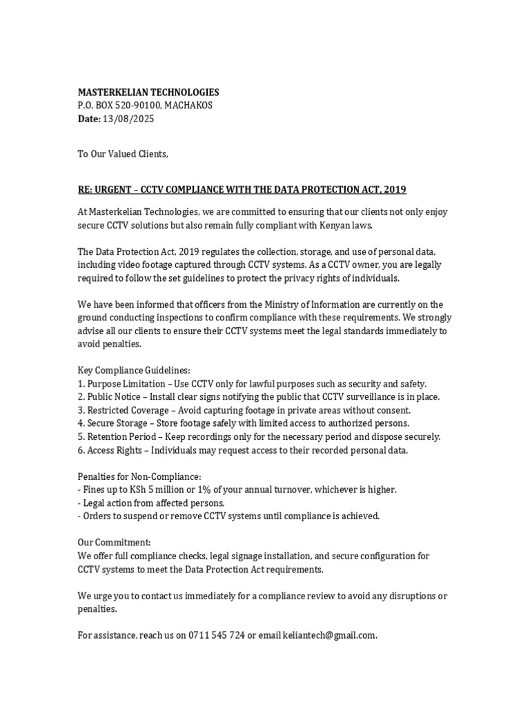 Compliance Letter Image | PDF