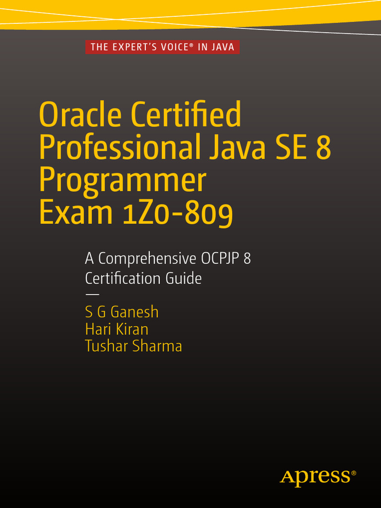 Oracle Certifi Ed Professional Java SE 8 Programmer Exam 1Z0-809 | PDF | Software Engineering