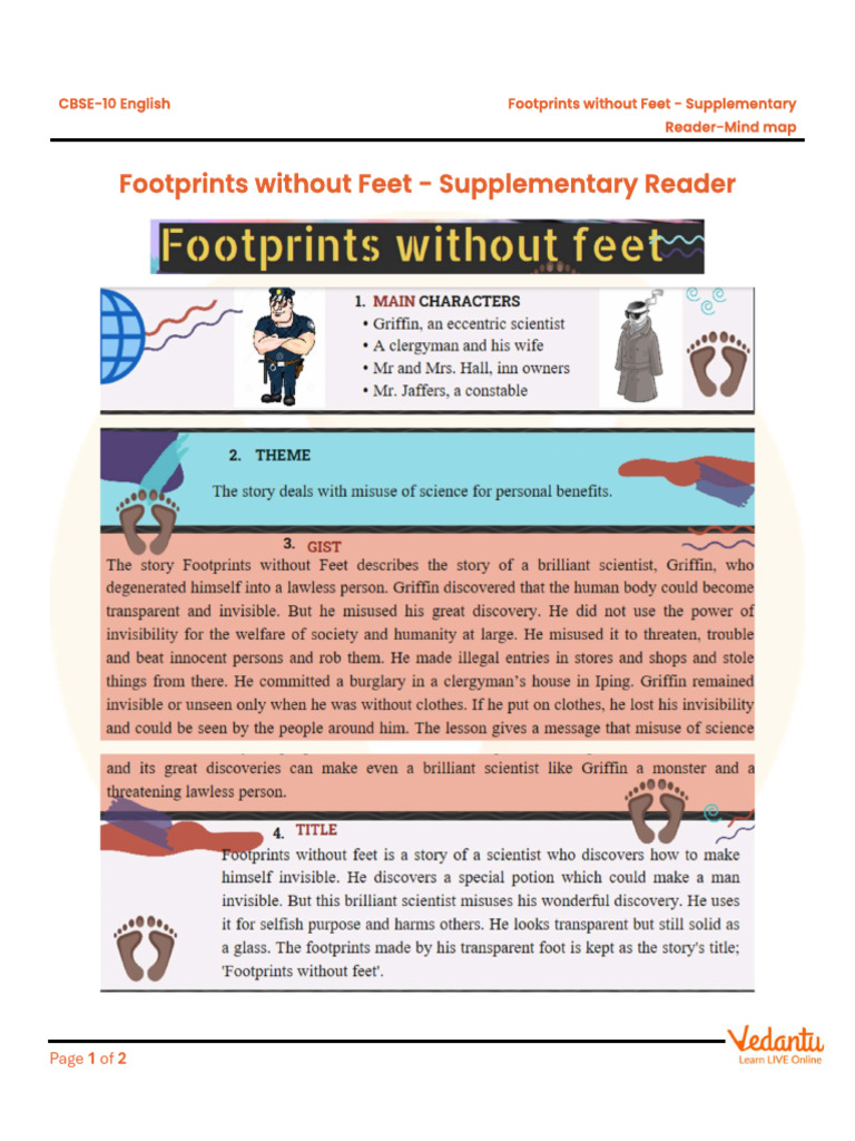 Footprints Without Feet - Mindmap | PDF