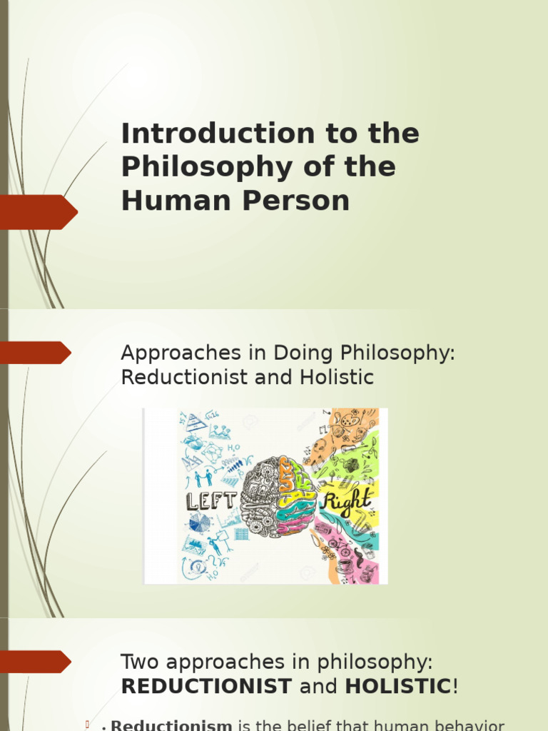 Reductionism and Holism | PDF | Holism | Reductionism