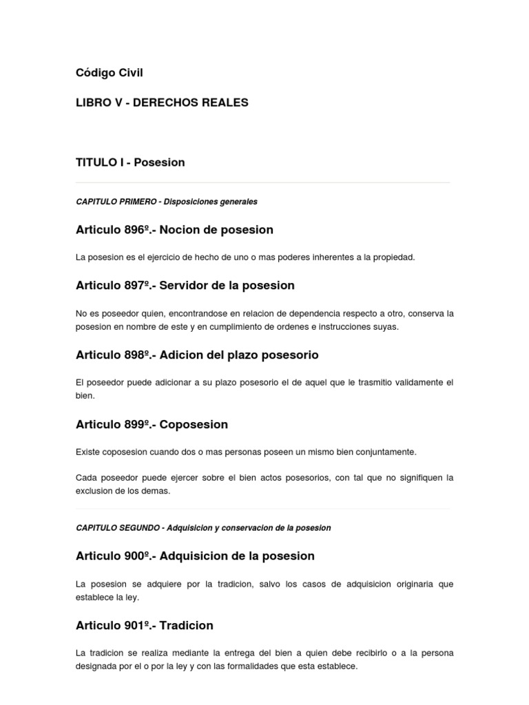 Derechos reales sobre bienes y la posesión | PDF | Dominio eminente | Propiedad
