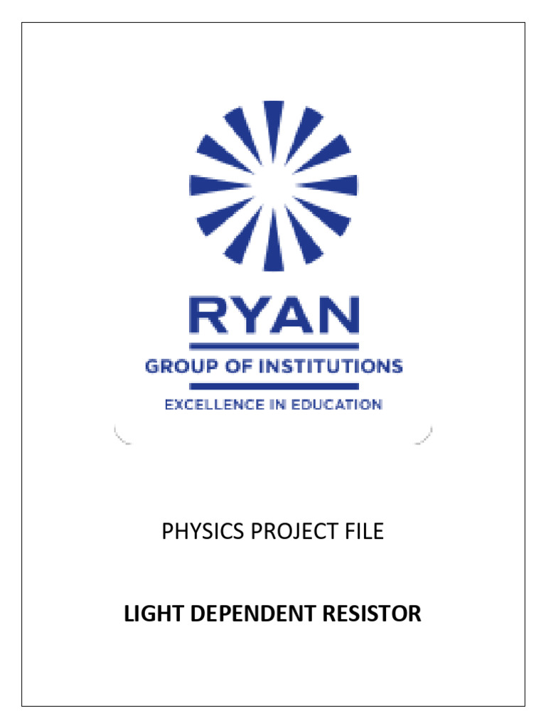 Physics Project - Grade 12 | PDF | Electrical Resistivity And ...