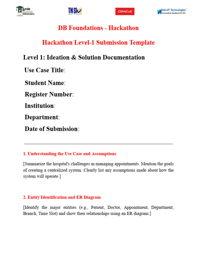 DB Foundations - Level-1 Template | PDF