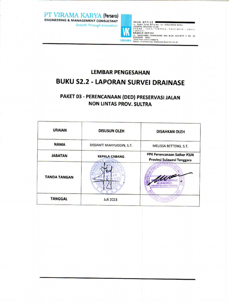 Lembar Pengesahan (TTD) | PDF