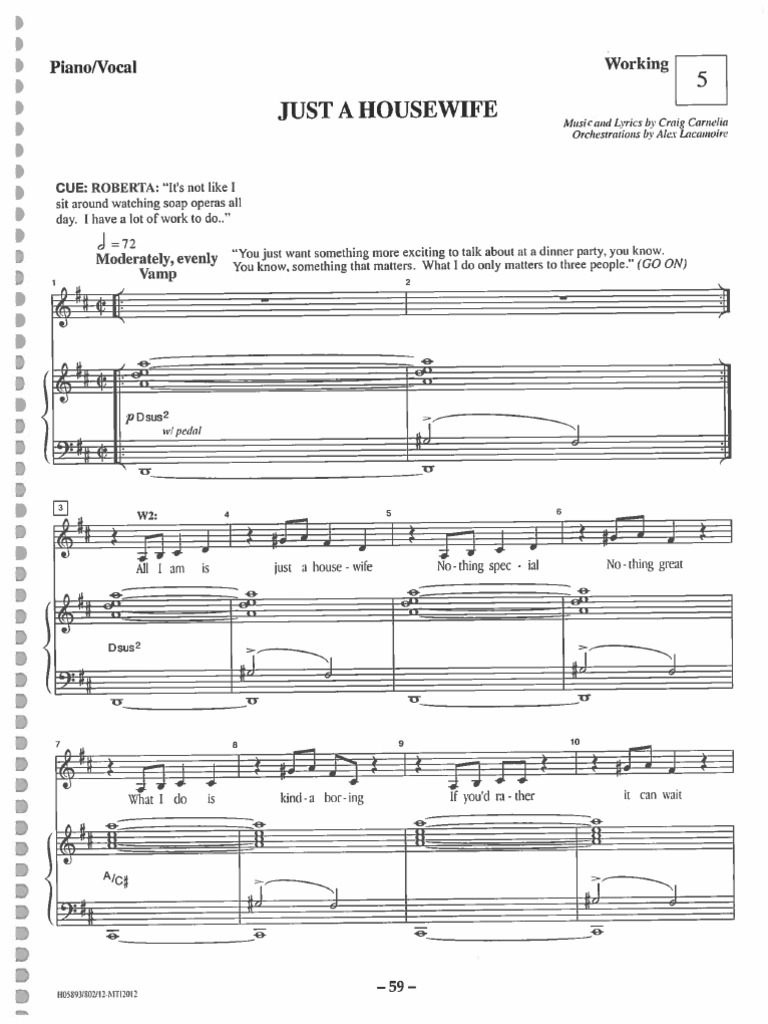 Working Sheet Music | PDF
