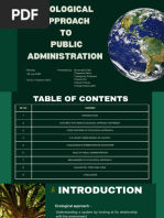 Fred W. Riggs' Ecological Approach | PDF | Leadership | Ecology