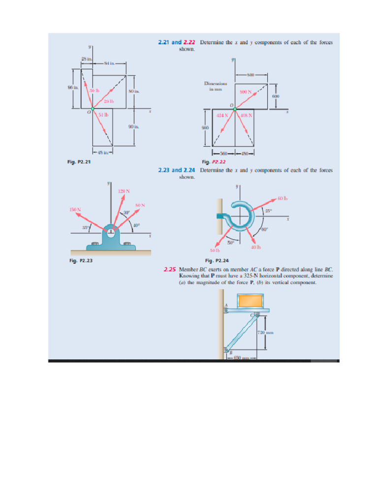 Statics Problems | PDF
