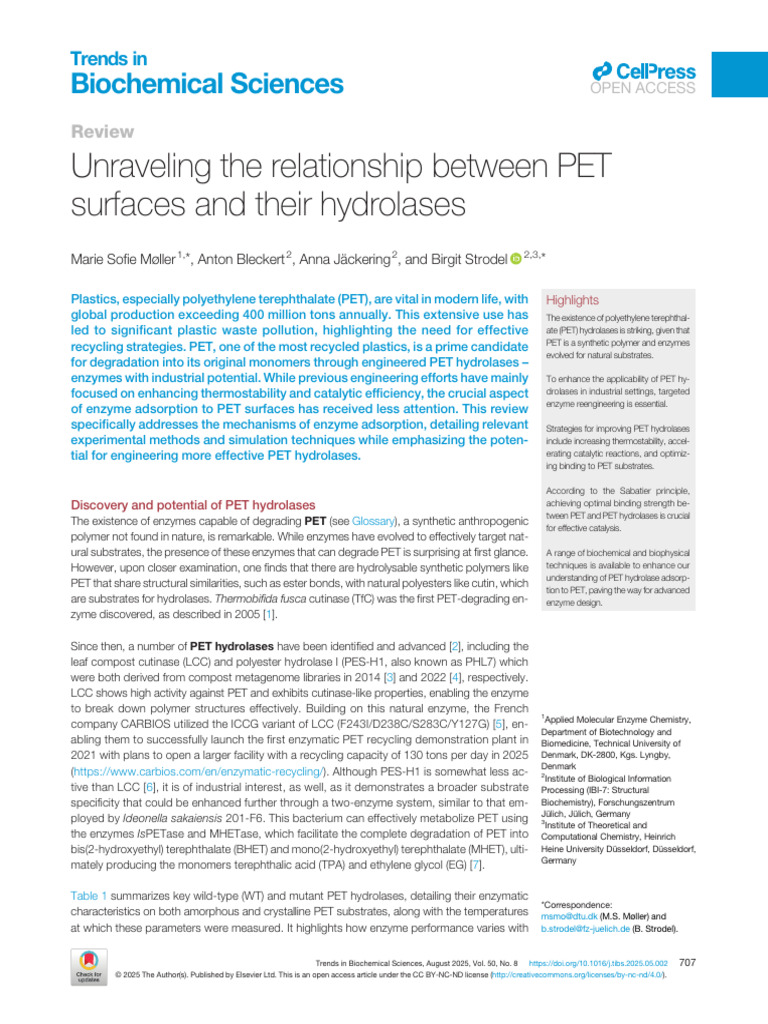Unraveling The Relationship Between PET Surfaces A | PDF | Catalysis ...