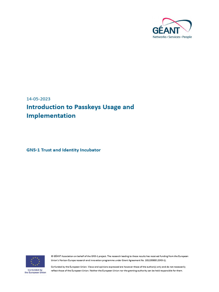 Passkeys: Usage and Implementation Guide | PDF | Computer Engineering ...