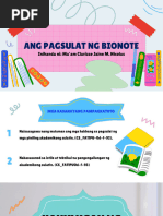Bionote (Filipino) | PDF