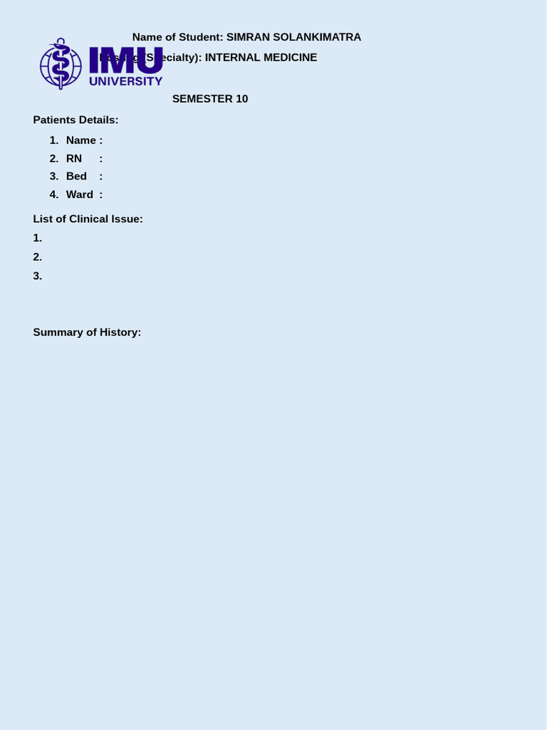 Blue Sheet | PDF