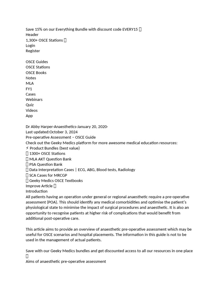 note2 | PDF | Anesthesia | Myocardial Infarction