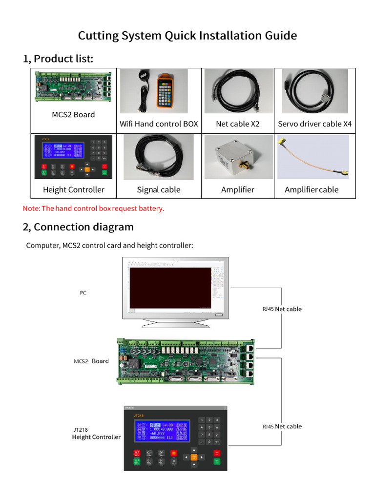 MCS2 Height Control Setup Guide | PDF