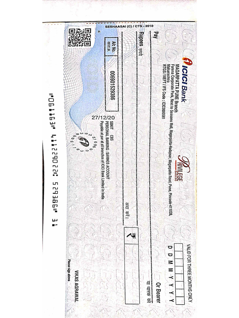 Cancelled Cheque | PDF