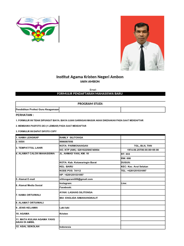 Admission Form | PDF