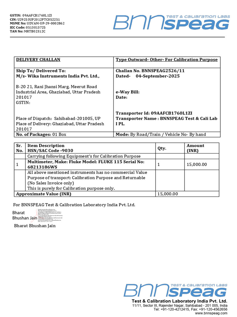 11 - Wika Instruments India Pvt. LTD. | PDF