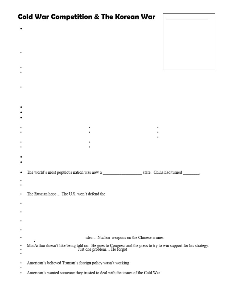 Cold War Competition &korean War Cumbie | PDF | Cold War | Korean War