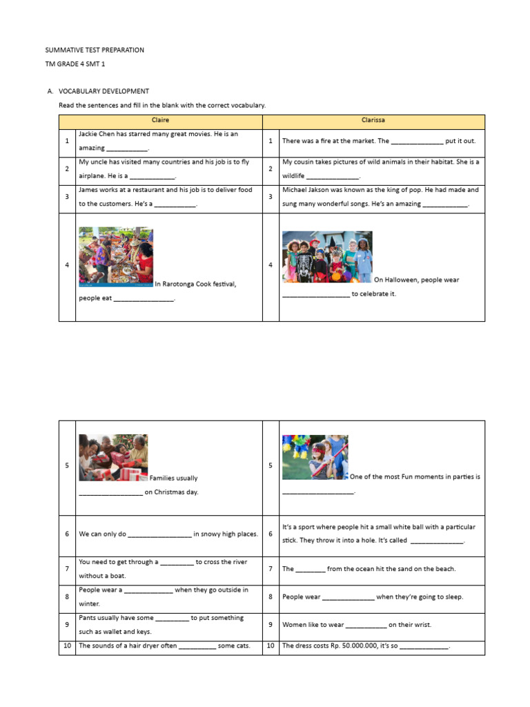 Grade 4 Summative Test Prep Guide | PDF