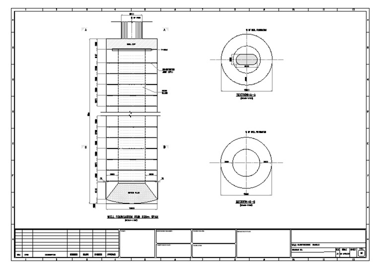 Well Foundation Substructure Drawing | PDF