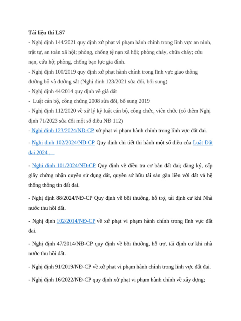 Tài liệu thi LS7 | PDF