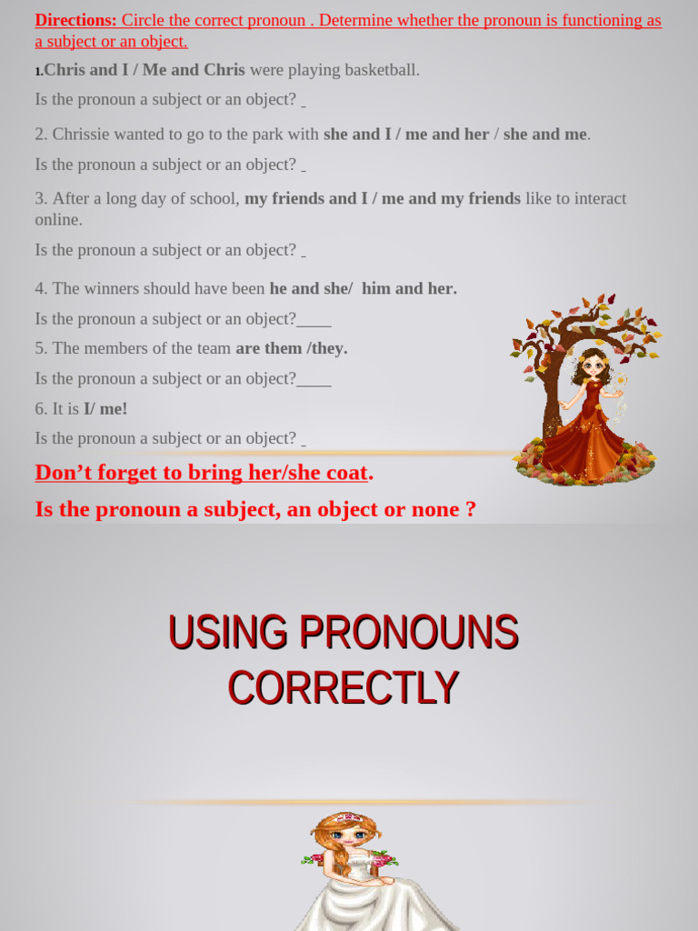 Pronoun Case Usage Guide | PDF | Subject (Grammar) | Pronoun
