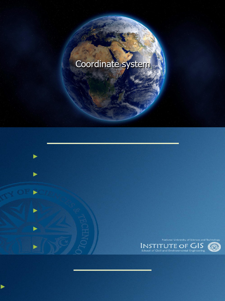 GIS 824 - Lec 3 - 2024 Lec - Coordinate System | PDF | Latitude | Longitude