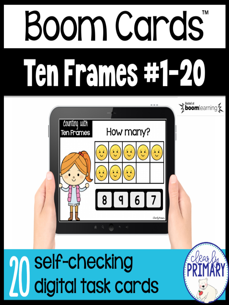 Ten Frames Free Boom Cards Distance Learning | PDF