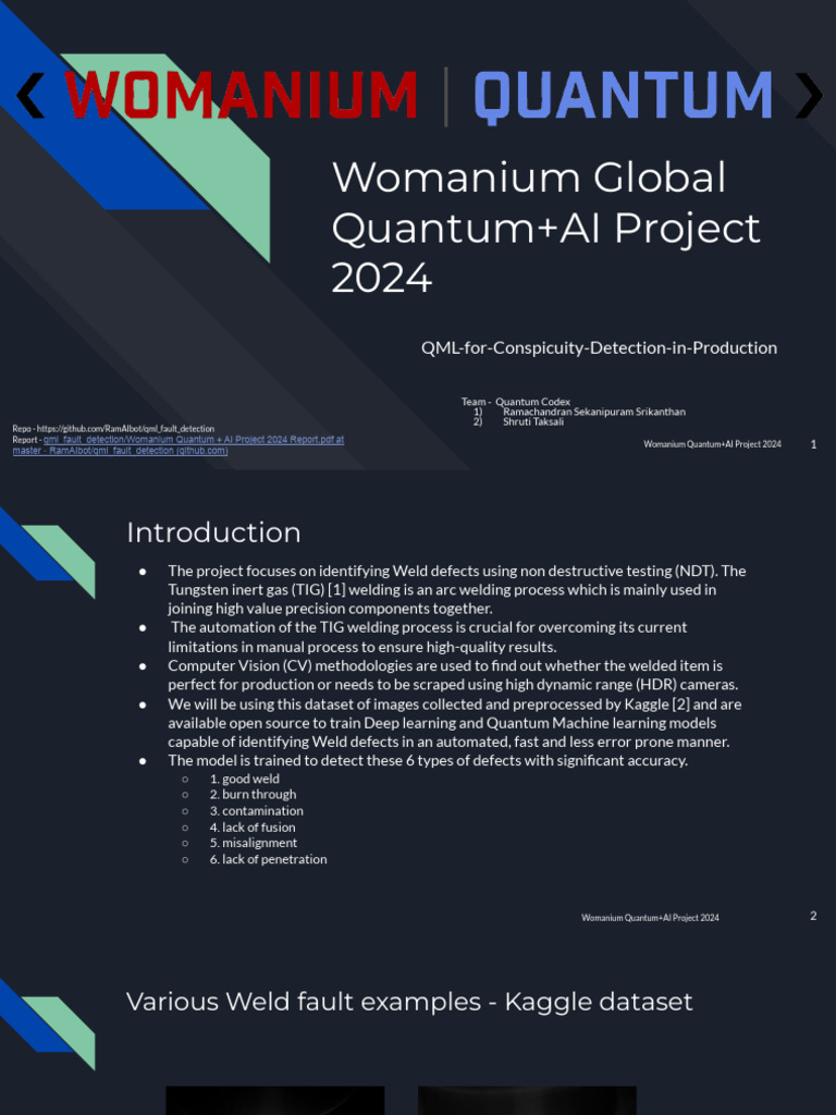 Womanium Global Quantum+AI Project 2024 Presentation | PDF | Accuracy ...