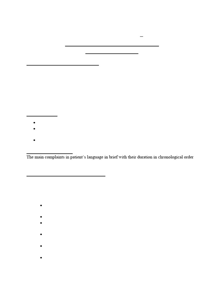 Psychiatry Case Proforma Template | PDF | Mental Disorder | Attention