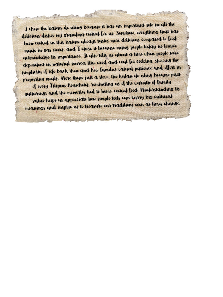 I Chose The Kalan de Uling Because It Has An Important Role in All The ...